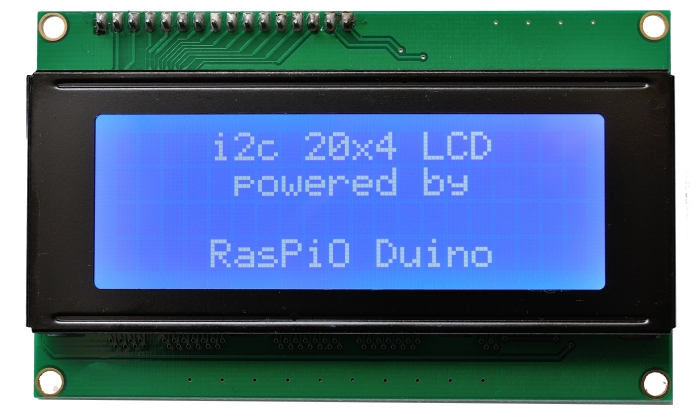 Raspio New Product Raspio Lcd20 20×4 I2c Lcd For Raspio Duino And Raspberry Pi